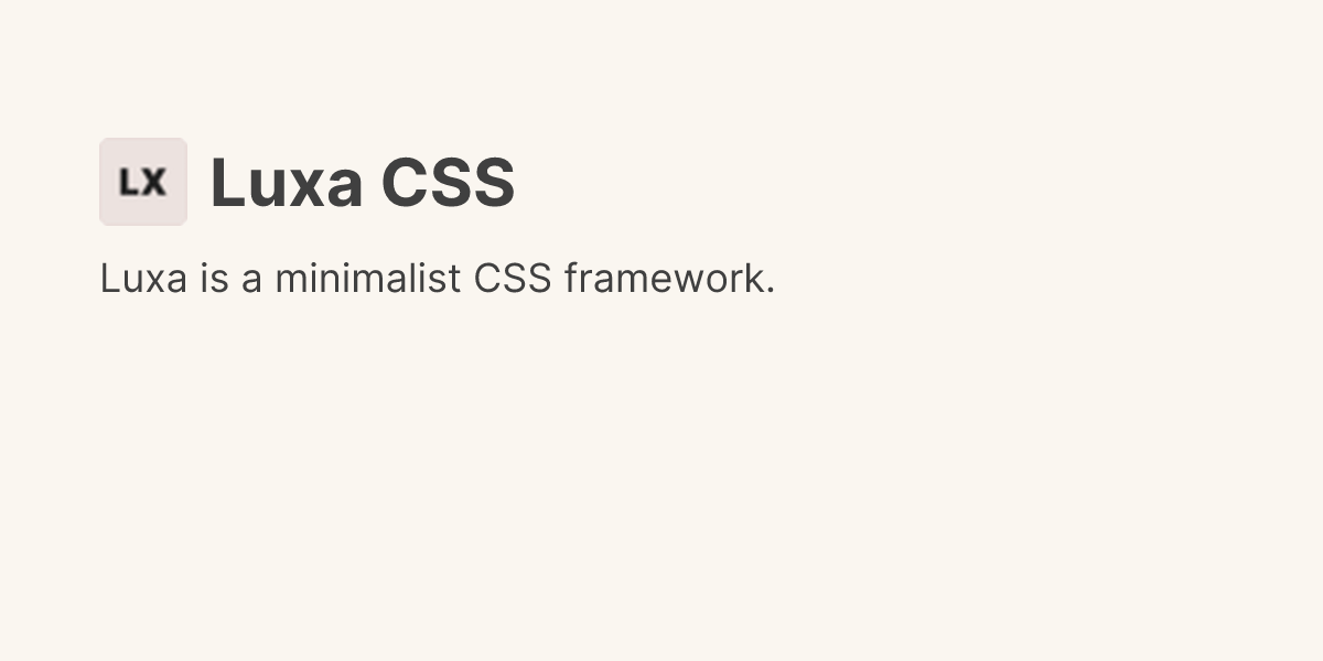 Luxa CSS on Uneed | Uneed