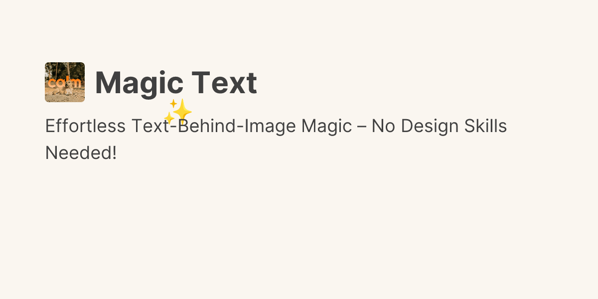 Magic Text on Uneed | Uneed