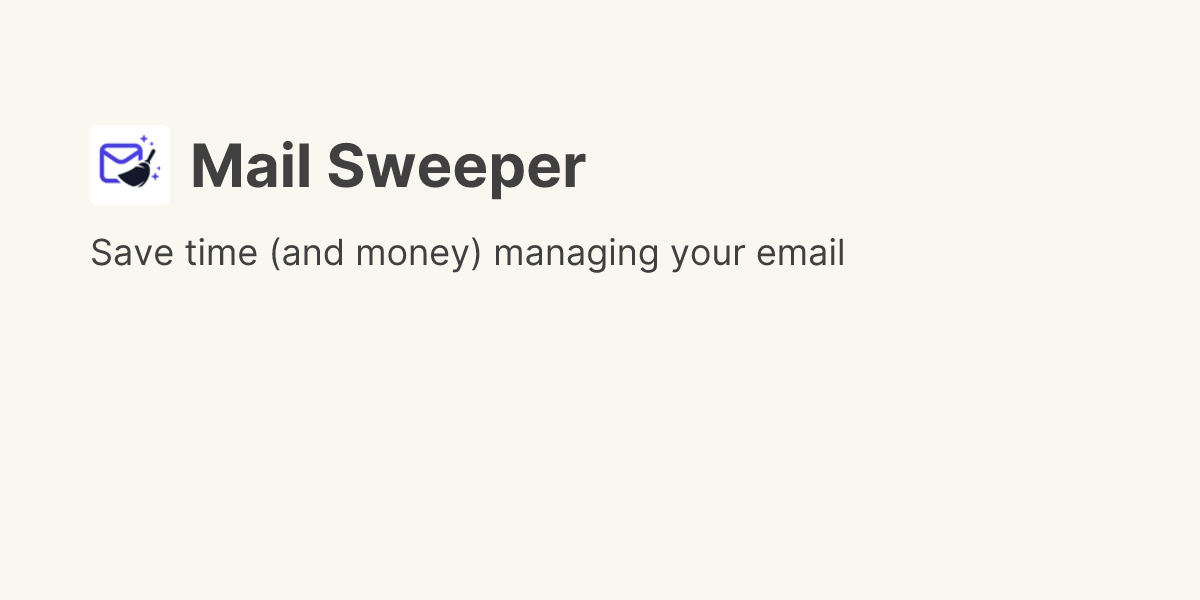 Mail Sweeper on Uneed | Uneed