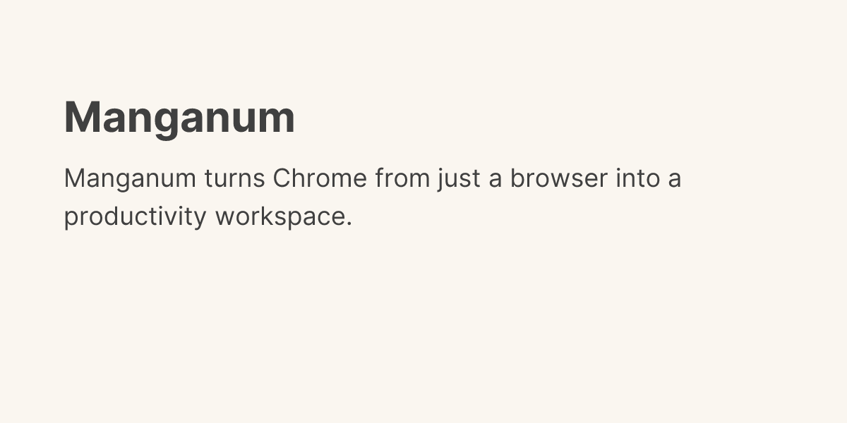 Manganum on Uneed | Uneed