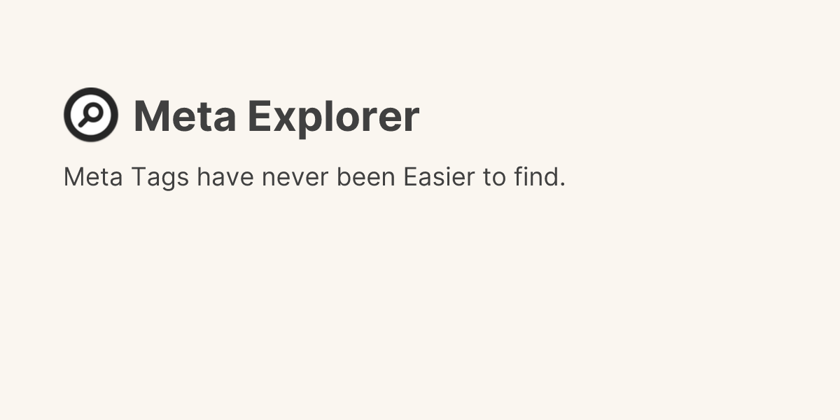 Meta Explorer on Uneed | Uneed