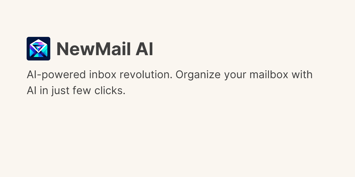 NewMail AI on Uneed | Uneed