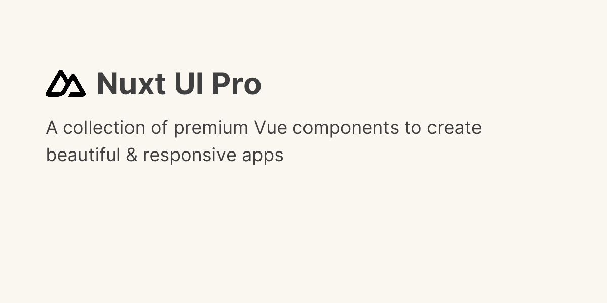 Nuxt UI Pro on Uneed | Uneed