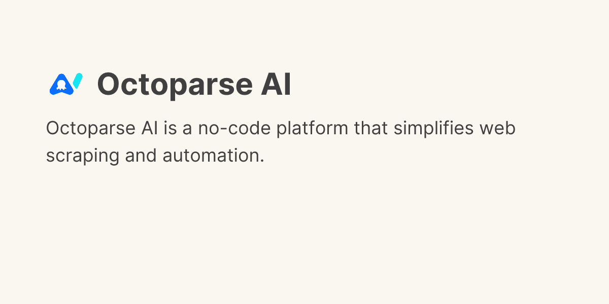 Octoparse AI on Uneed | Uneed