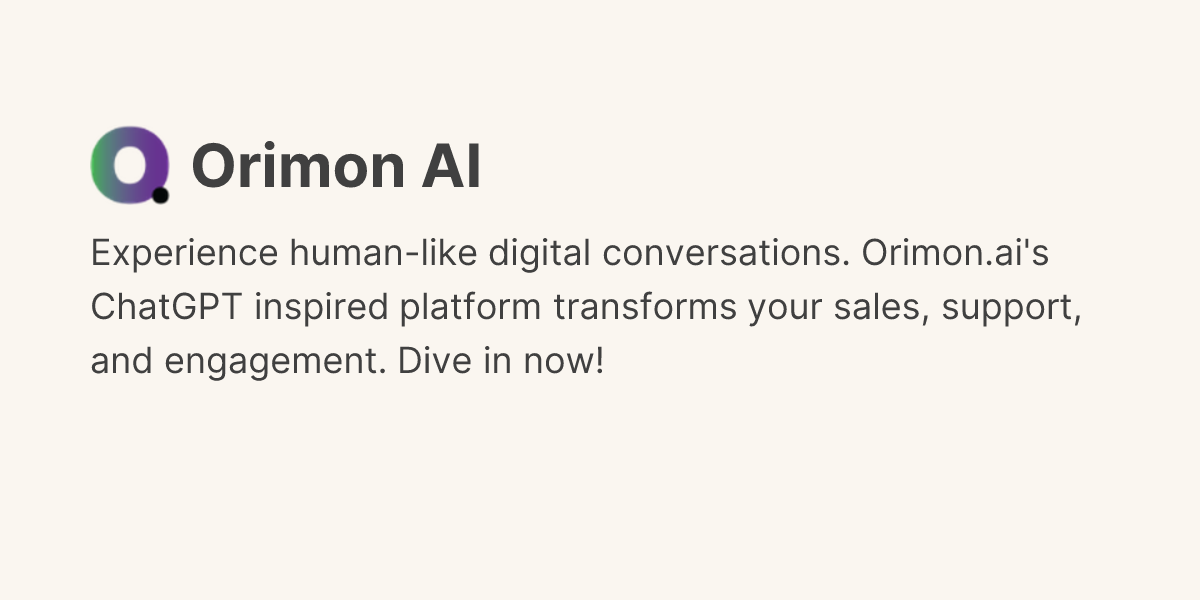 Orimon AI on Uneed | Uneed