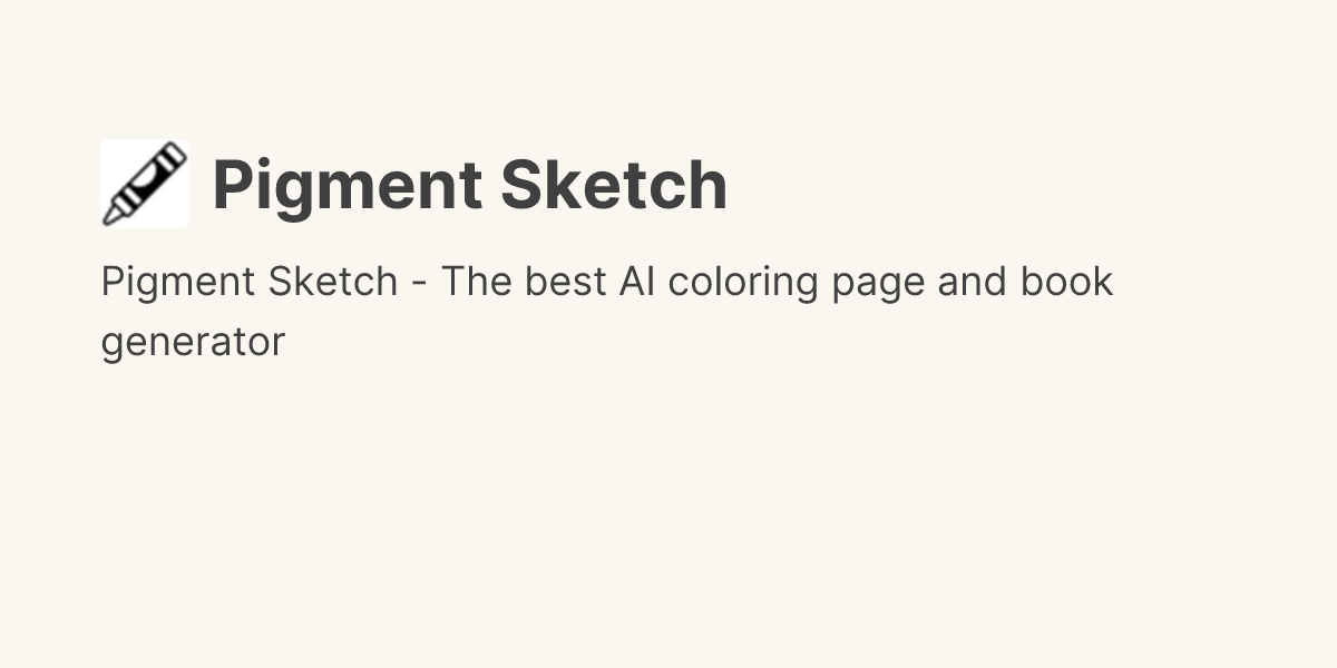 Pigment Sketch on Uneed | Uneed