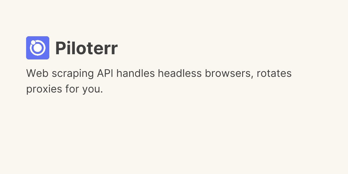 Piloterr on Uneed | Uneed