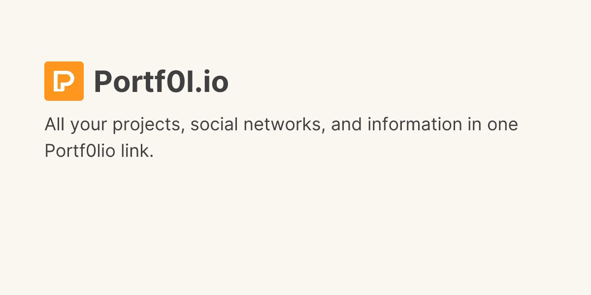 Portf0l.io on Uneed | Uneed