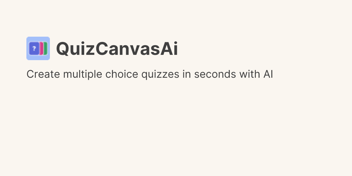 QuizCanvasAi on Uneed | Uneed