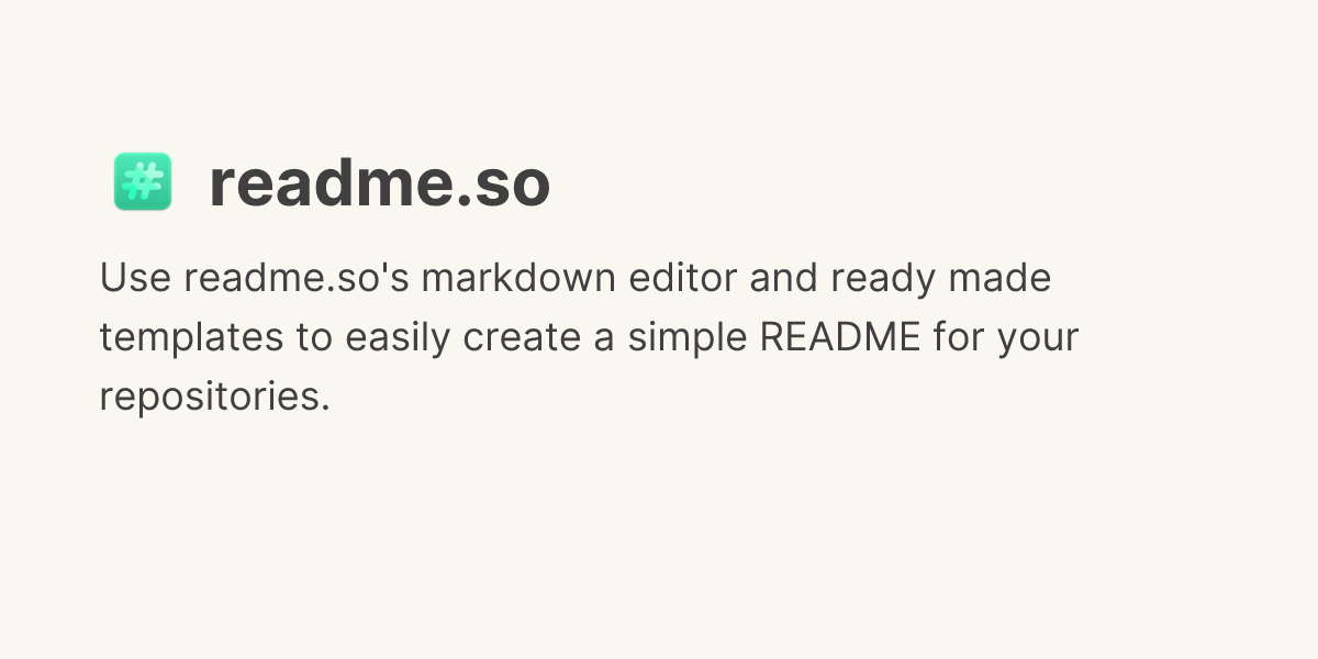 readme.so on Uneed | Uneed
