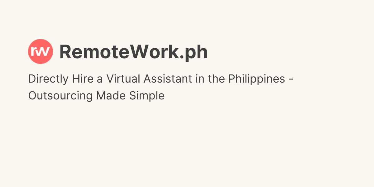 RemoteWork.ph on Uneed | Uneed