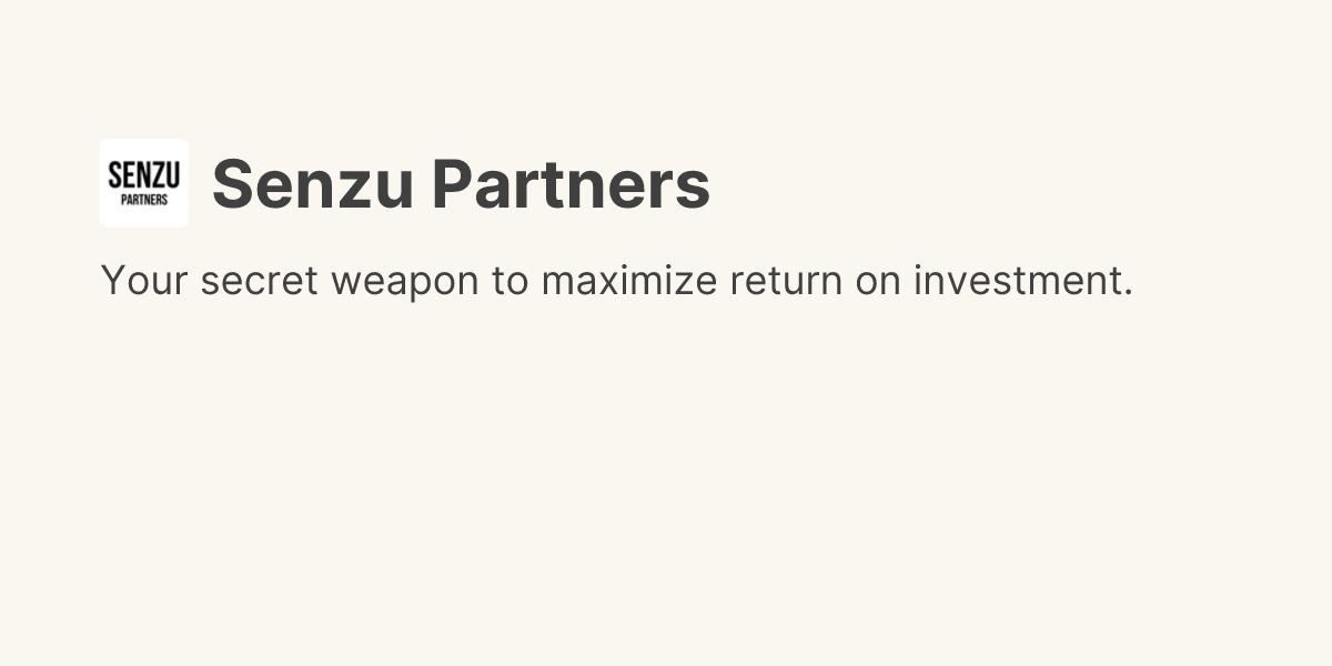 Senzu Partners on Uneed | Uneed