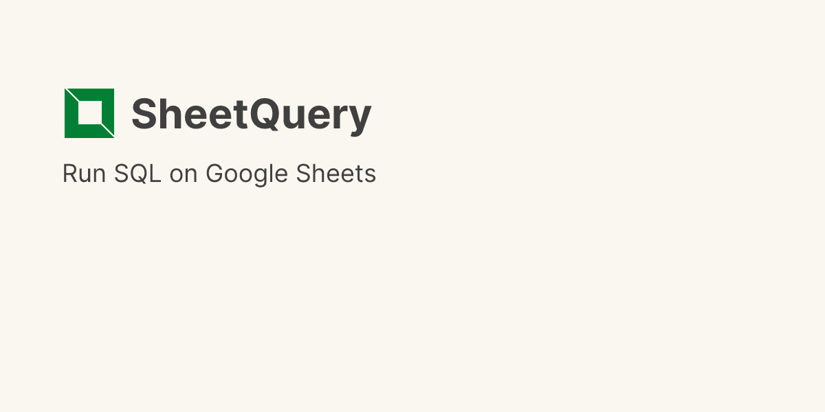SheetQuery on Uneed | Uneed