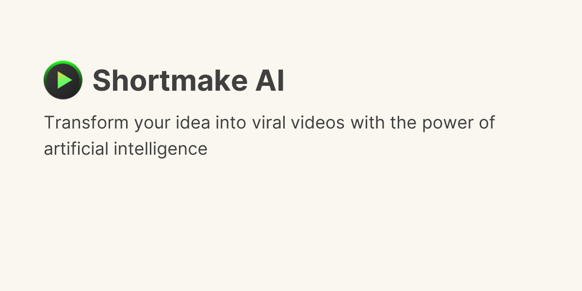 Shortmake AI on Uneed | Uneed