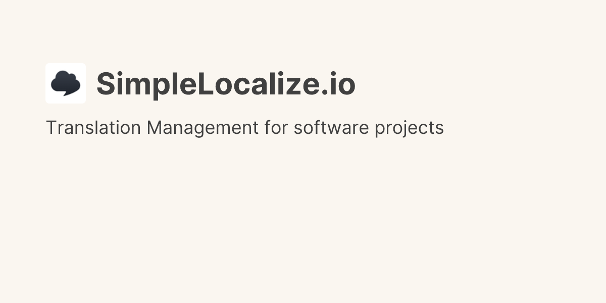 SimpleLocalize.io on Uneed | Uneed