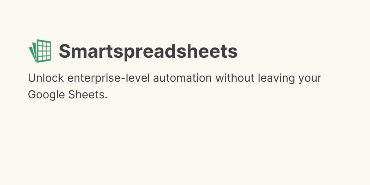 Smartspreadsheets on Uneed | Uneed