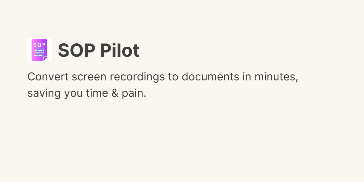 SOP Pilot on Uneed | Uneed