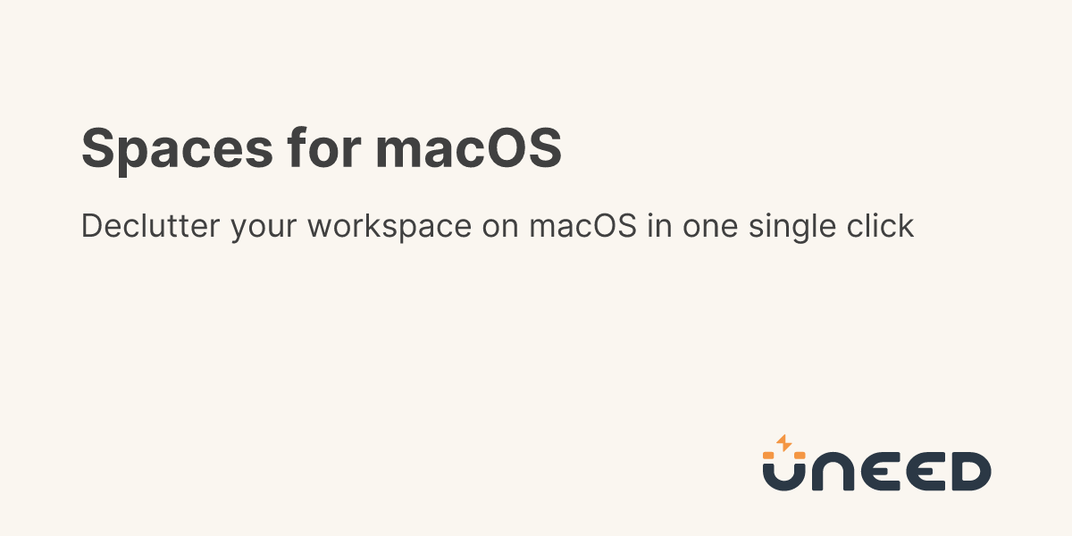Spaces For Macos On Uneed Uneed