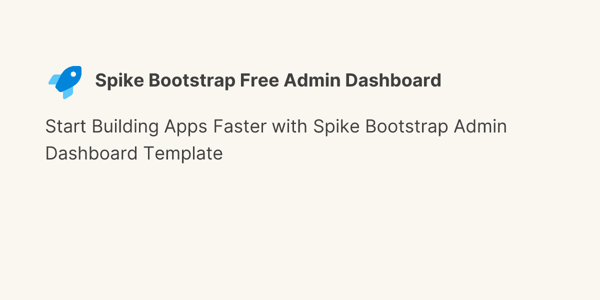 Spike Bootstrap Free Admin Dashboard on Uneed | Uneed