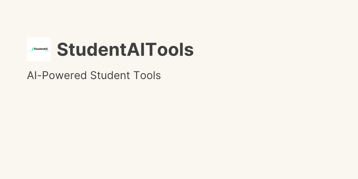 StudentAITools on Uneed | Uneed