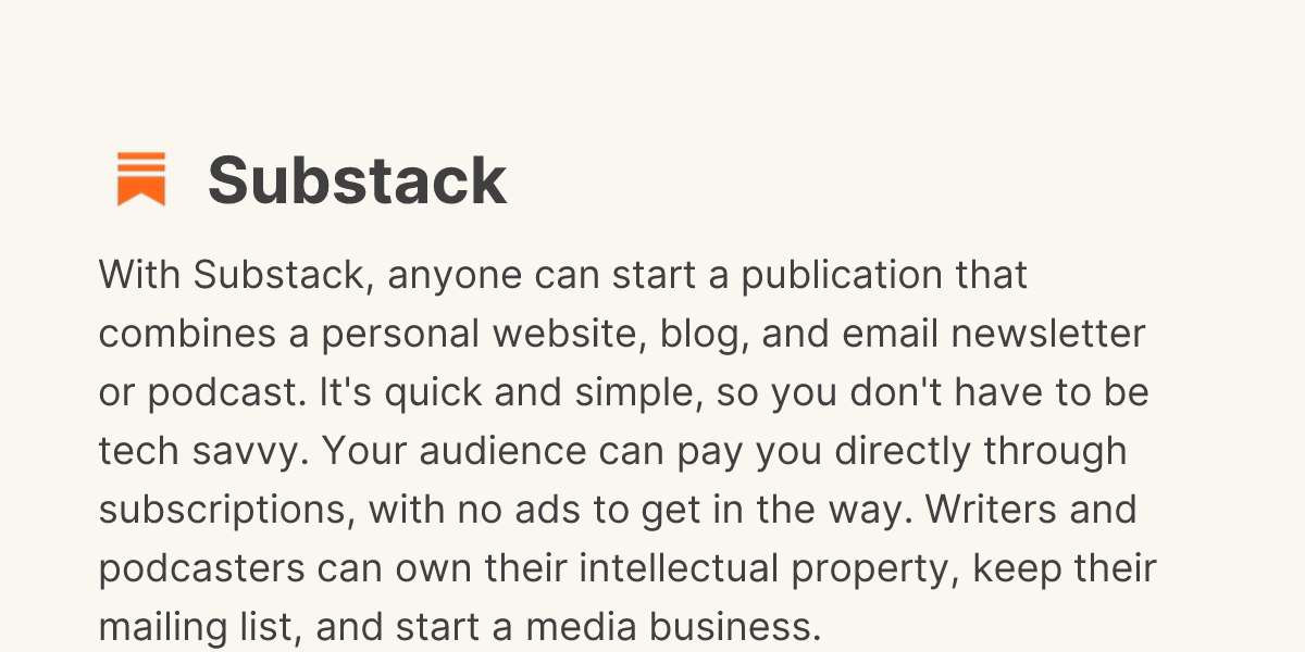 Substack on Uneed | Uneed