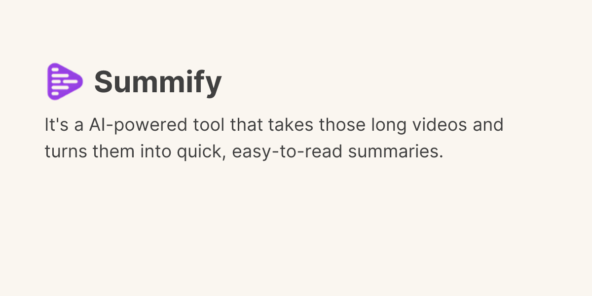 Summify on Uneed | Uneed