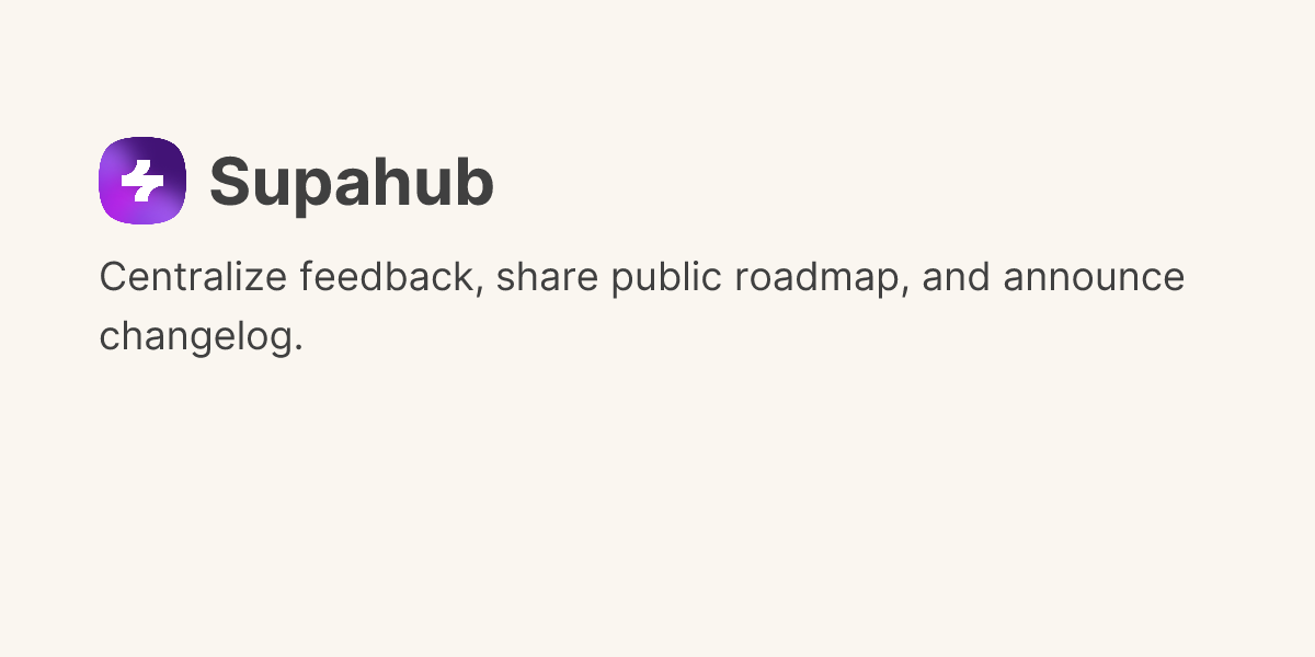 Supahub on Uneed | Uneed