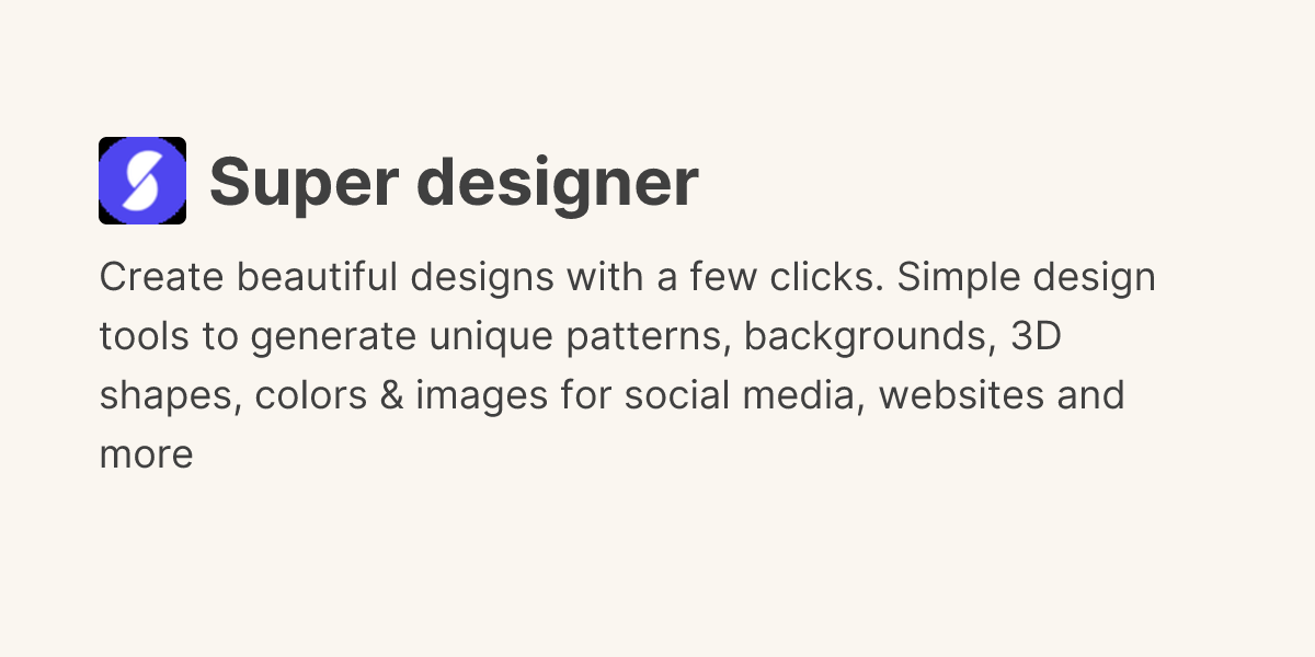 Super designer on Uneed | Uneed