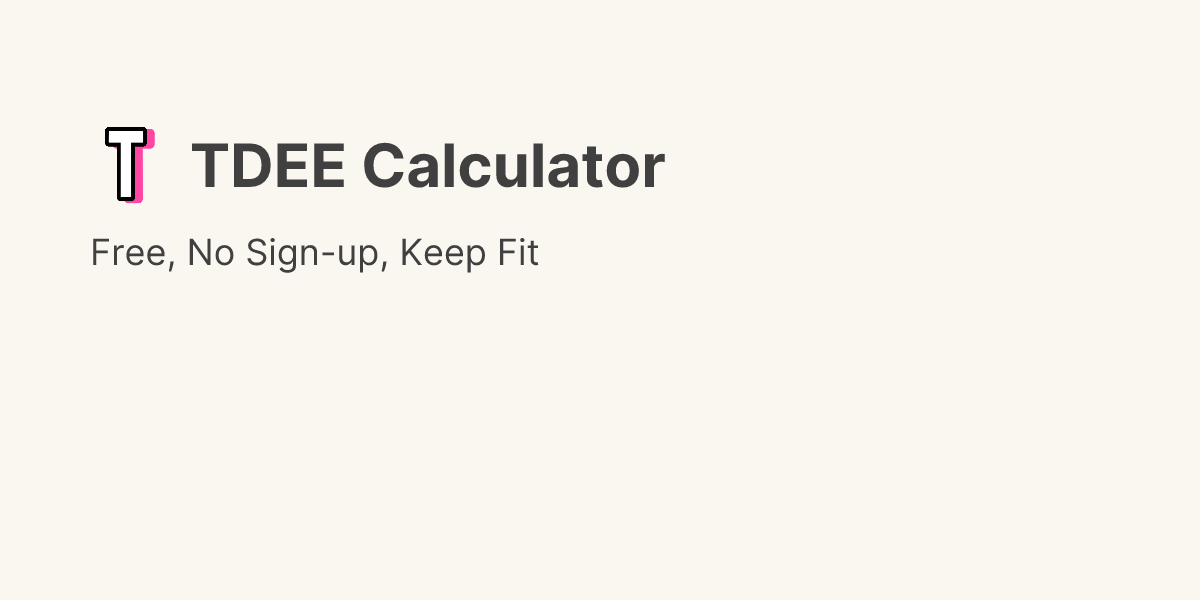 TDEE Calculator on Uneed | Uneed