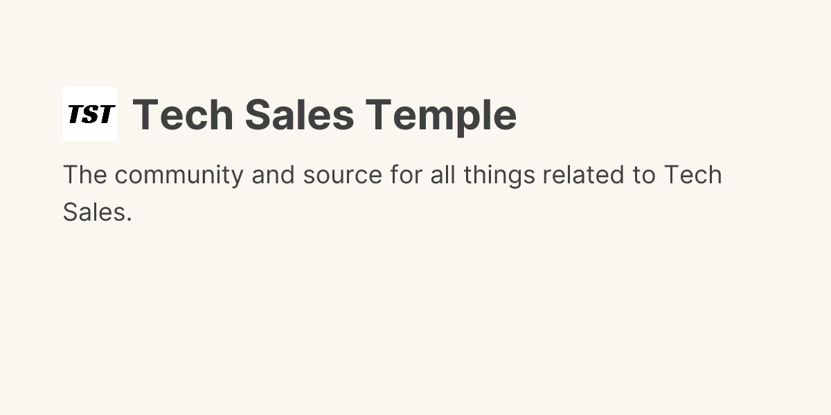 Tech Sales Temple on Uneed | Uneed