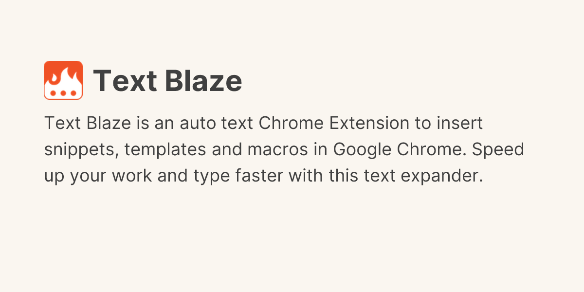 Text Blaze on Uneed | Uneed
