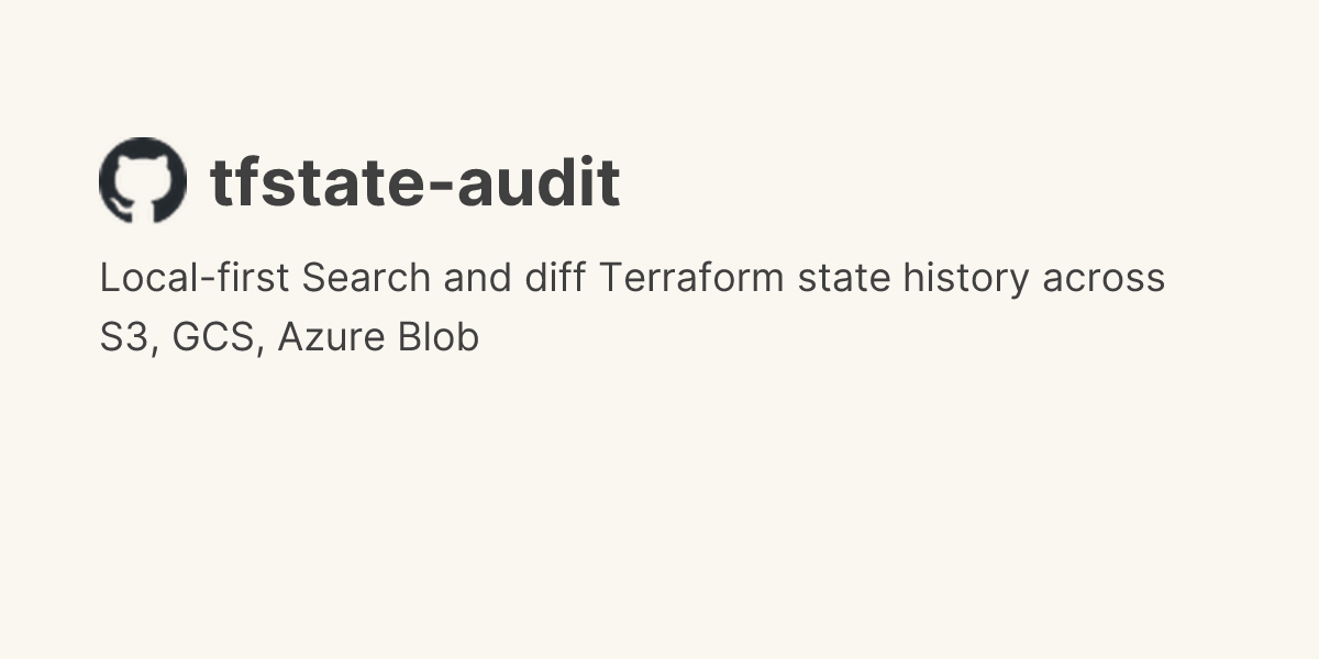 tfstate-audit on Uneed | Uneed