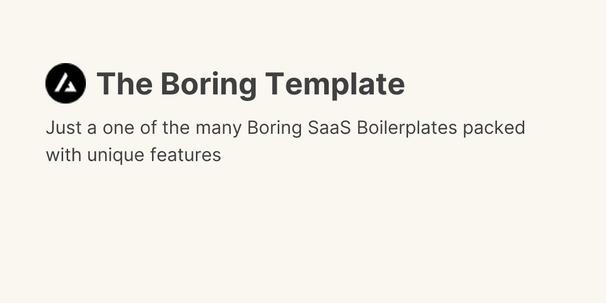 The Boring Template on Uneed | Uneed