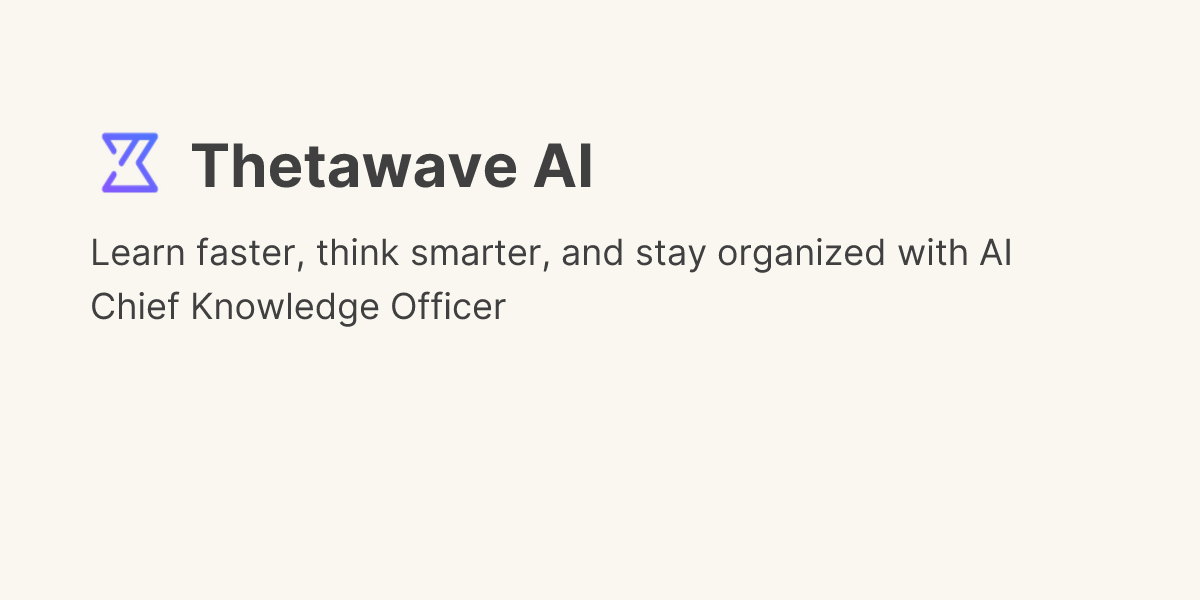 Thetawave AI on Uneed | Uneed