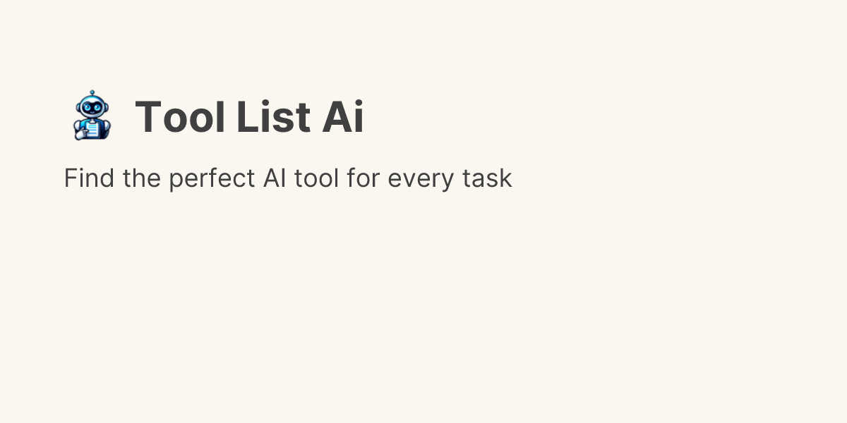 Tool List Ai on Uneed | Uneed