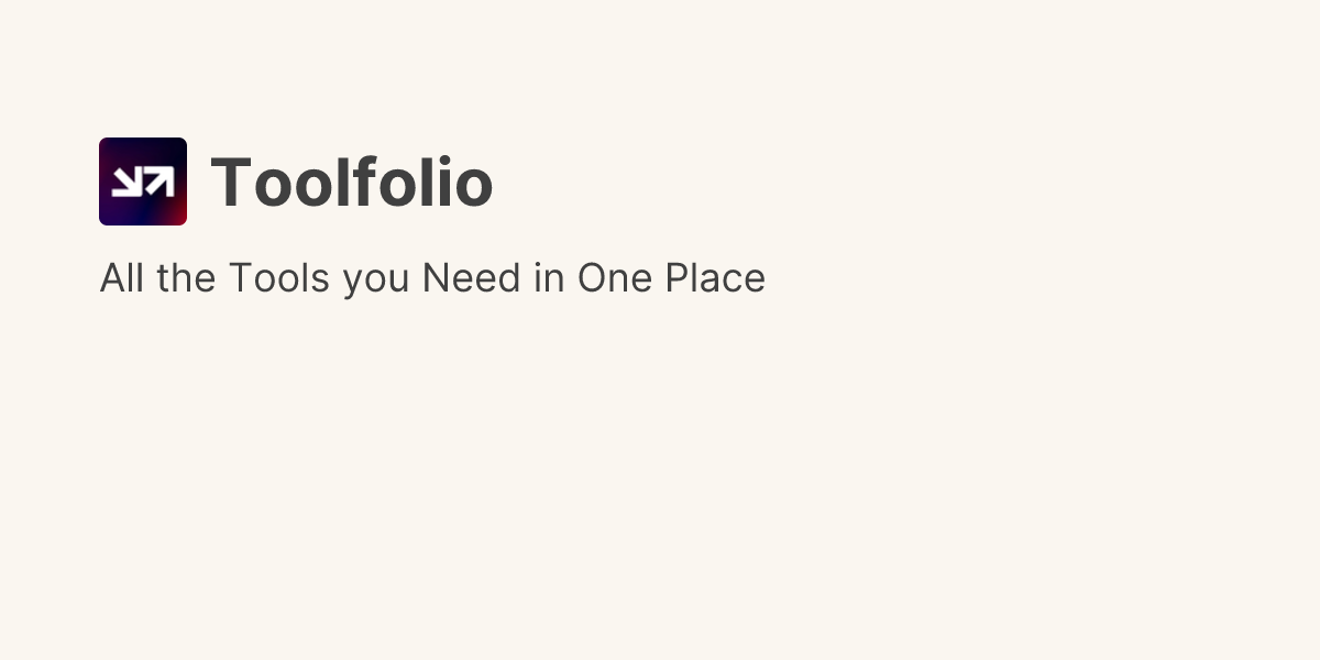 Toolfolio on Uneed | Uneed