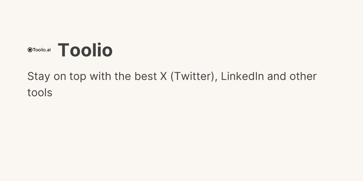 Toolio on Uneed | Uneed