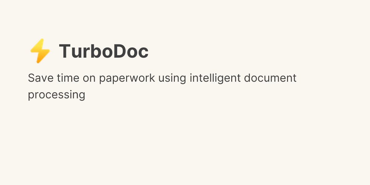 TurboDoc on Uneed | Uneed