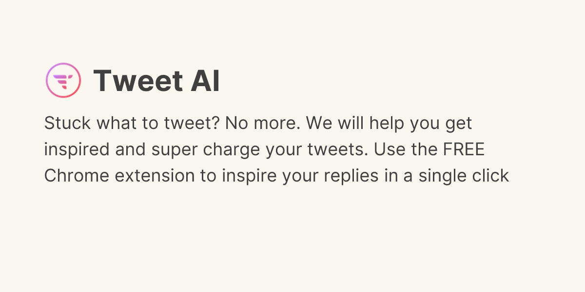 Tweet AI on Uneed | Uneed