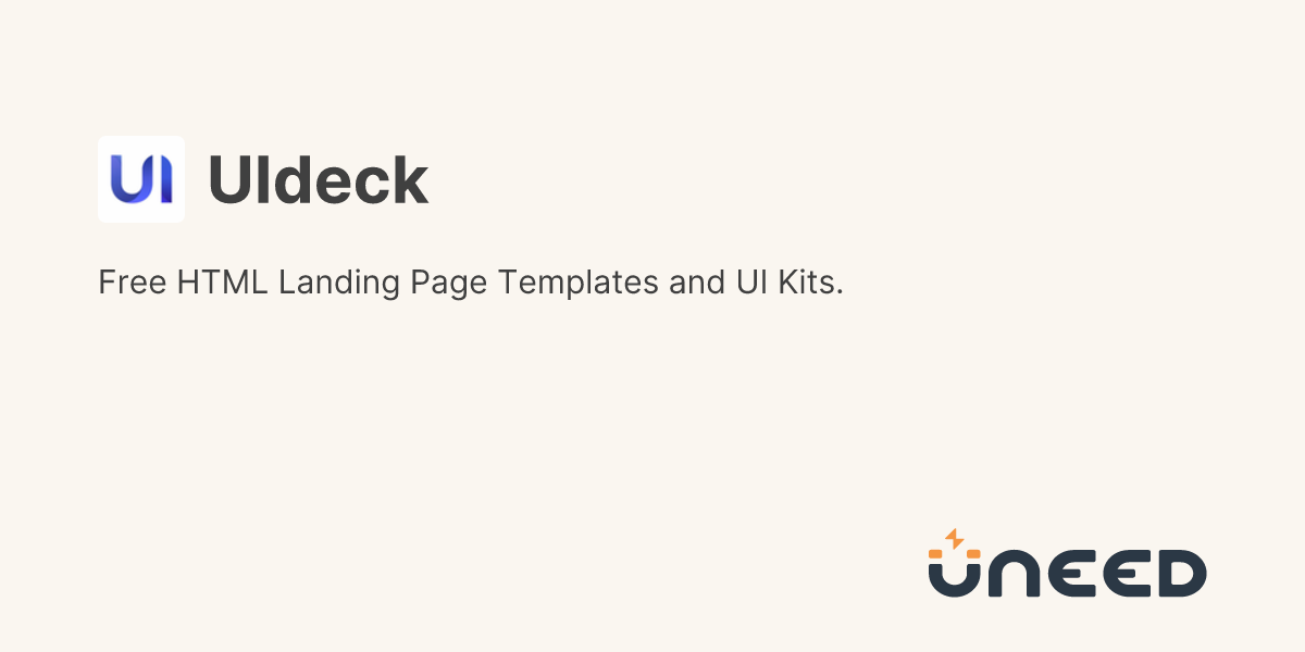 UIdeck on Uneed | Uneed UIdeck on Uneed | Uneed