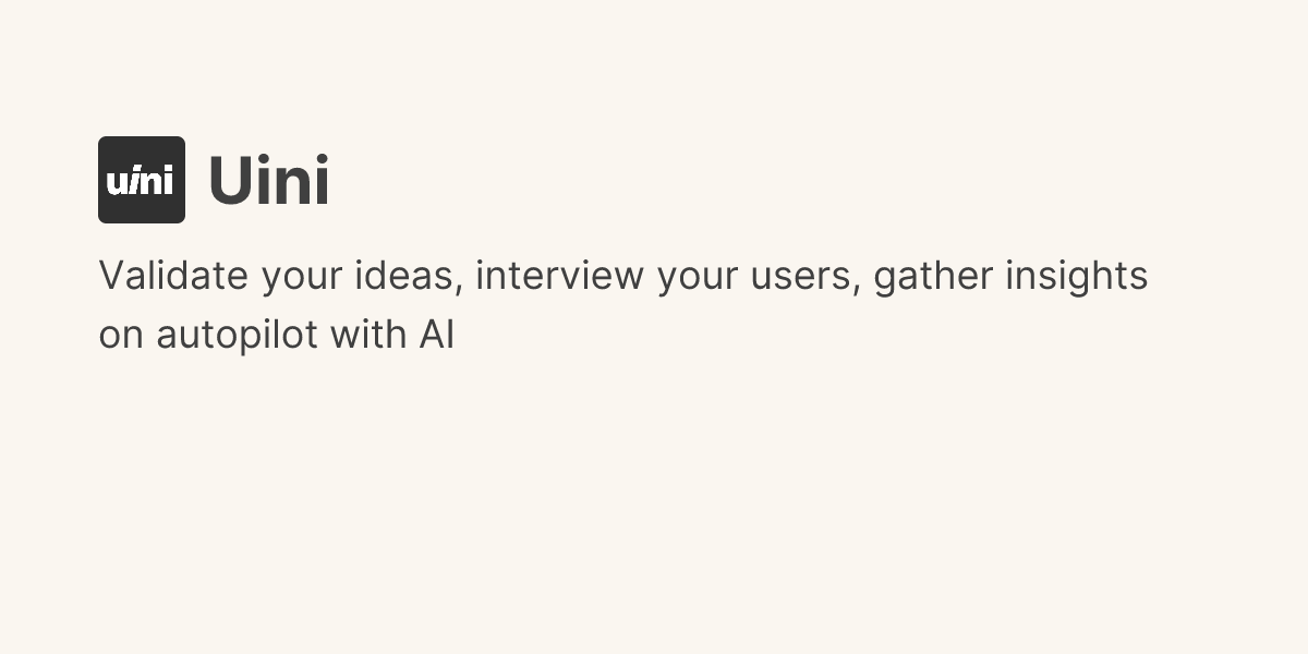 Uini on Uneed | Uneed