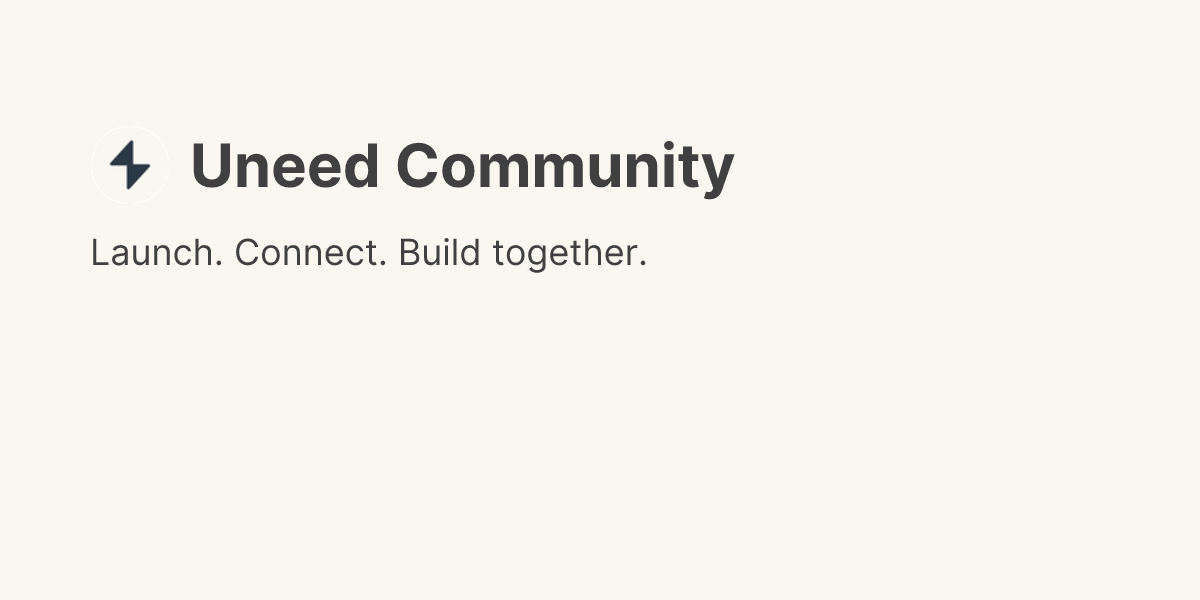 Uneed Community on Uneed | Uneed