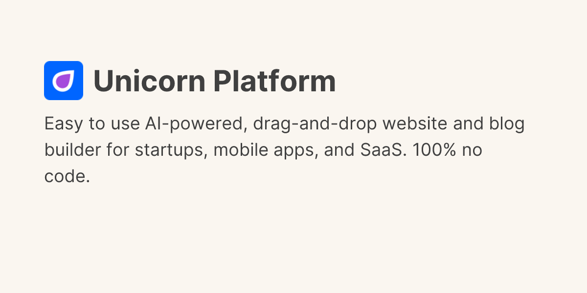 Unicorn Platform on Uneed | Uneed