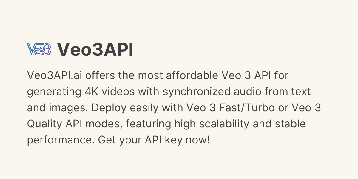 Veo3API on Uneed | Uneed