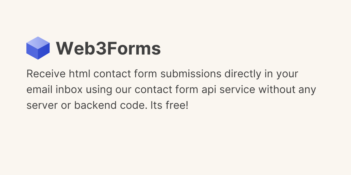 Web3Forms on Uneed | Uneed