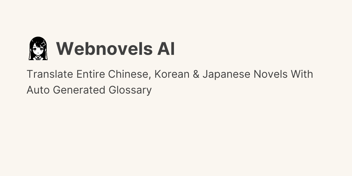 Webnovels AI on Uneed | Uneed