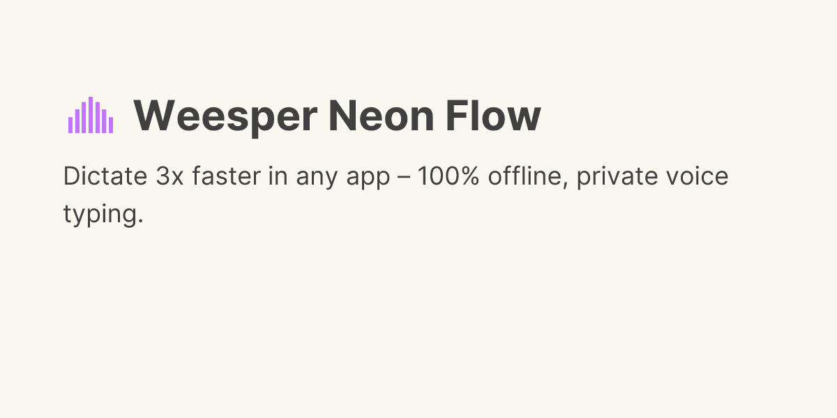 Weesper Neon Flow on Uneed | Uneed