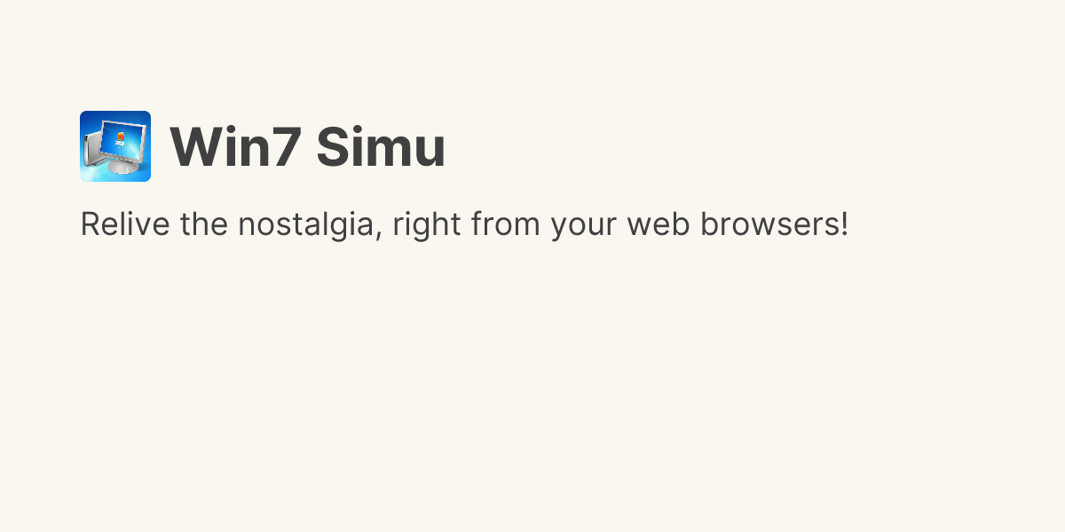 Win7 Simu on Uneed | Uneed