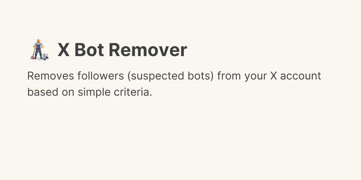 X Bot Remover on Uneed | Uneed