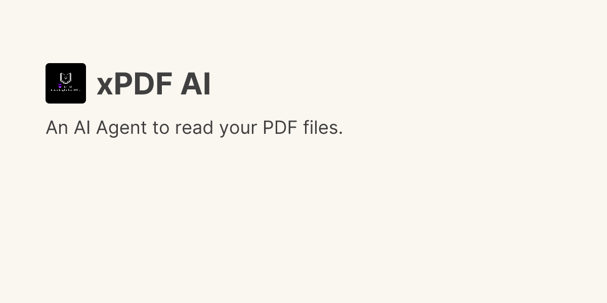 xPDF AI on Uneed | Uneed